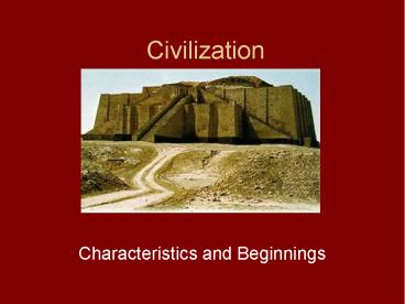 Civilization presentation | free to download