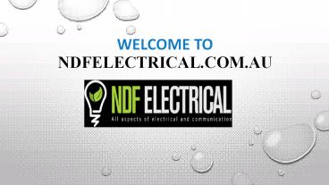 NDF Electrical - Electrical contractors gold coast presentation | free ...