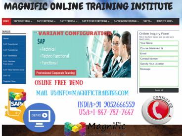 Online Training|Sap Variant Configuration Training@Magnific ...