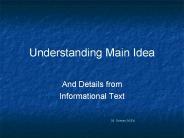 PPT – Stated Main Ideas PowerPoint presentation | free to view - id ...