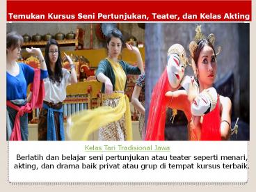 PPT – Kelas tari tradisional Jawa PowerPoint presentation | free to ...
