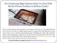 PPT – How to Deal With Blocked Drains? PowerPoint presentation | free ...