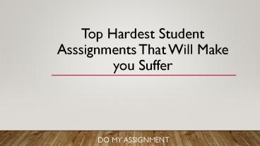 Homework Assignment presentation | free to download