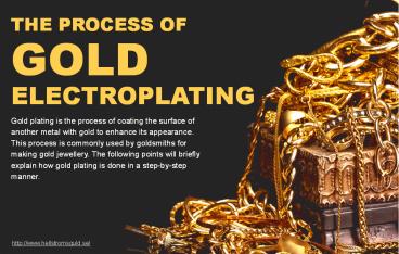 Gold Plating Process