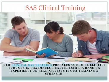 PPT – Clinical SAS Training & SAS Training (1) PowerPoint presentation ...