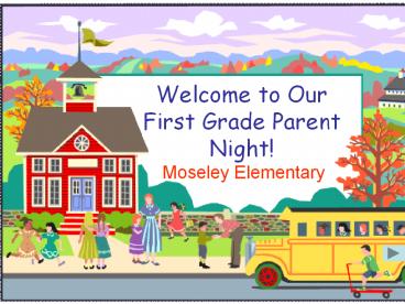 Welcome to Our First Grade Parent Night! presentation | free to download
