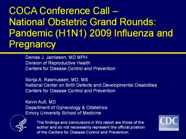 PPT – blank slide with blue background and CDC logo PowerPoint ...