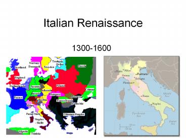 PPT – Italian Renaissance PowerPoint presentation | free to view - id ...