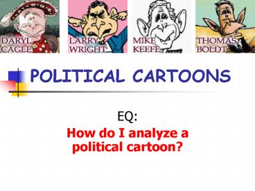 PPT – POLITICAL CARTOONS PowerPoint presentation | free to view - id ...