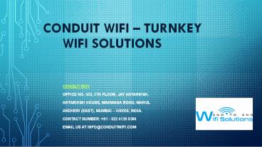 PPT – Business WiFi Solutions | Wifi Deployment Services PowerPoint ...