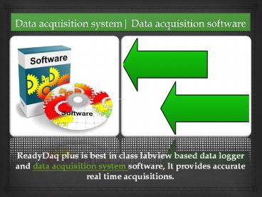Data acquisition system| Data acquisition software presentation | free ...