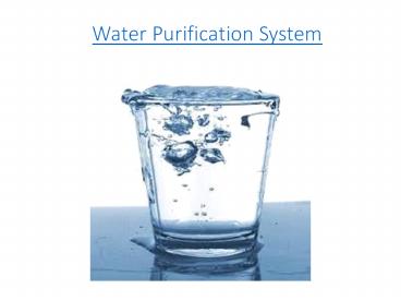 Water Purification System presentation | free to download