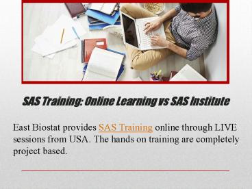 SAS Training: Online Learning vs SAS Institute presentation | free to ...