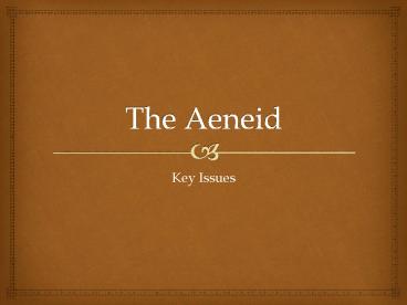 PPT – The Aeneid PowerPoint presentation | free to download - id ...