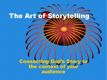 The Art of Storytelling presentation | free to download