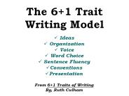 PPT – 6 Trait and 6 1 Trait Writing PowerPoint presentation | free to ...