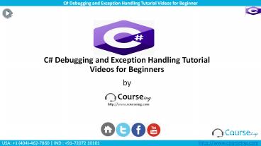 C Sharp Debugging and Exception Handling Tutorial for Beginners ...
