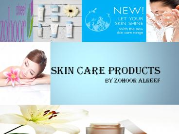 Skin care products presentation | free to download
