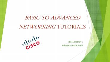 Basic to advance Networking presentation | free to download