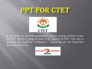 PPT – Preparations for CTET Entrance Exam 2017 PowerPoint presentation ...