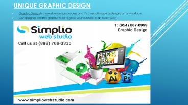 Unique Graphic Design presentation | free to download