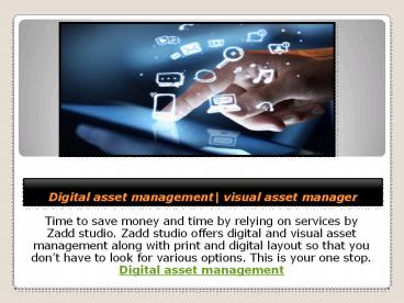 PPT – Digital asset management| visual asset manager PowerPoint ...
