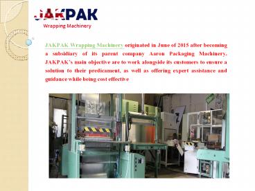 Jakpak presentation | free to download