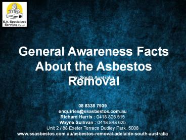 General Awareness Facts About the Asbestos Removal presentation | free ...