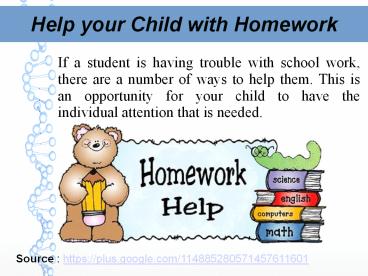 PPT – Help your Child With Homework (2) PowerPoint presentation | free ...