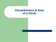 PPT – Circumference PowerPoint presentation | free to view - id: 1d4398 ...