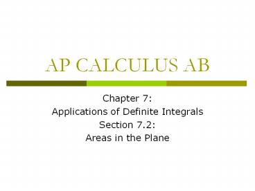 AP CALCULUS AB presentation | free to view