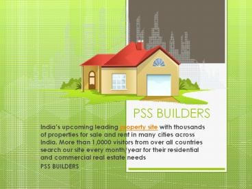 PSS BUILDERS presentation | free to download