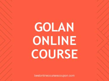 Golang Online Course presentation | free to download