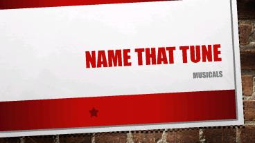 Name that Tune presentation | free to download