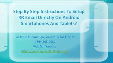 RR Com Login Settings presentation | free to download