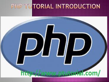PHP Tutorial presentation | free to download