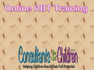 Online RBT Training presentation | free to download