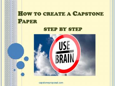 How to Create a Capstone Paper Step by Step presentation | free to download