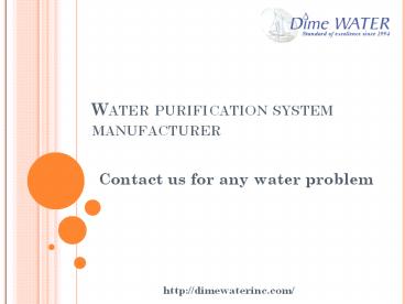 Purify lab water presentation | free to download