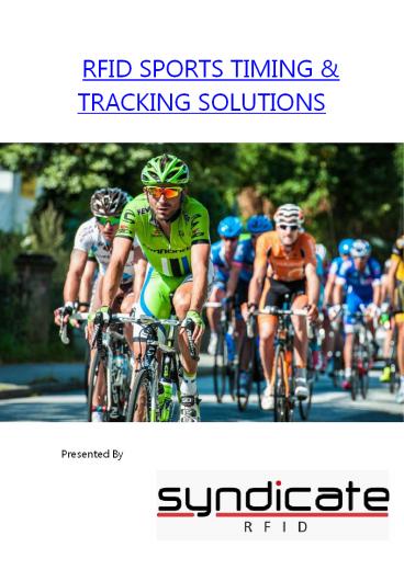 RFID Sport timing solutions presentation | free to download