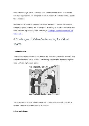 8 Common Challenges of Video Conferencing for Virtual Teams ...