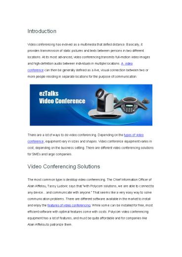 How Much Does Video Conferencing Equipment Cost? presentation | free to ...