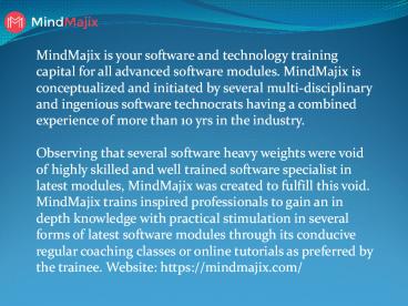 PPT – Mindmajix Technologies INC PowerPoint presentation | free to ...