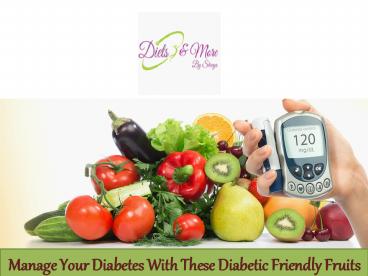Diet Plan For Diabetes presentation | free to download
