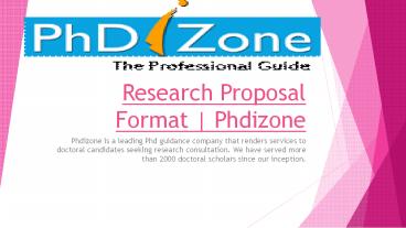 PPT – Research Proposal Format PowerPoint presentation | free to ...