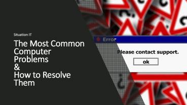 PPT – The Most Common Computer Problems & How to Resolve Them ...