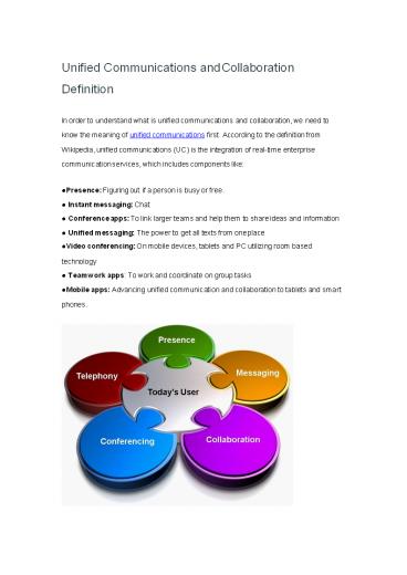 What Is Unified Communications and Collaboration? presentation | free ...