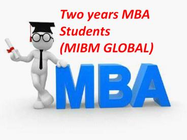 PPT – Two years MBA students Noida PowerPoint presentation | free to ...