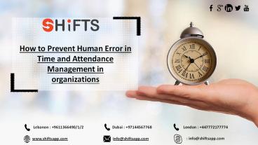 How to Prevent Human Error in Time and Attendance Management in ...
