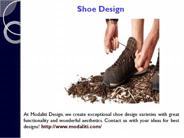 PPT – Footwear Design PowerPoint presentation | free to download - id ...